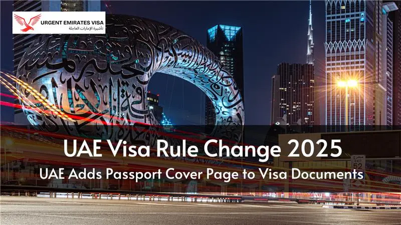 Dubai Visa Update 2025: Passport Cover Page Now Mandatory
